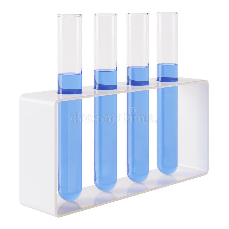 Transparent Glass Laboratory Tube. Liquid Filled Test Tube Stock ...