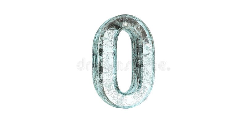 Transparent Glass Number Zero Isolated Background Stock Photos - Free ...