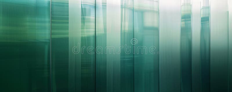 A Transparent Glass Panel with a Gradient Transition from Forest Green ...
