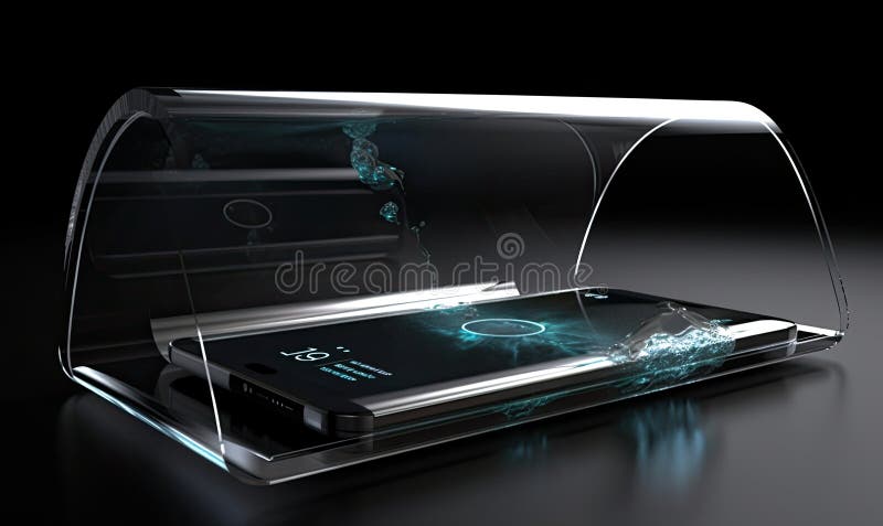 Transparent Glass Phone Showcases the Latest Technology Creating Using ...