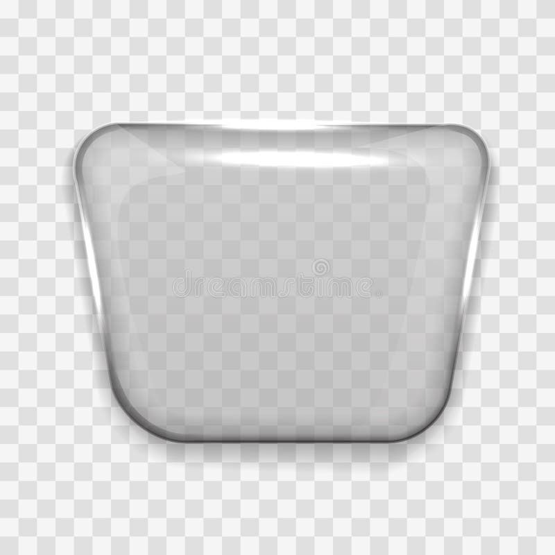 Transparent Glass Shape Speech Icon Stock Vector - Illustration of ...