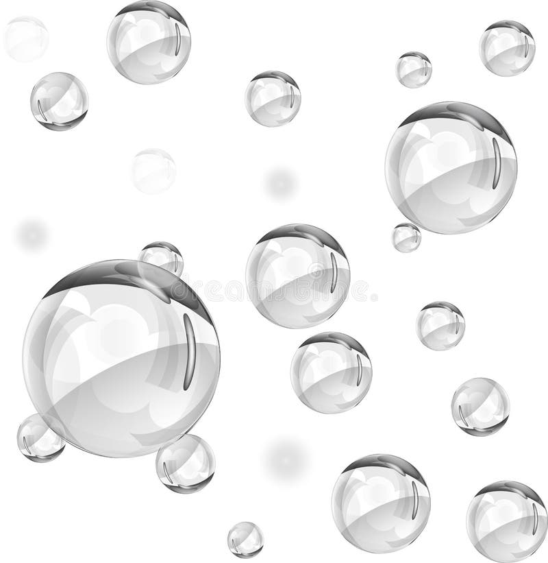 Transparent glass spheres stock vector. Illustration of round - 16756311