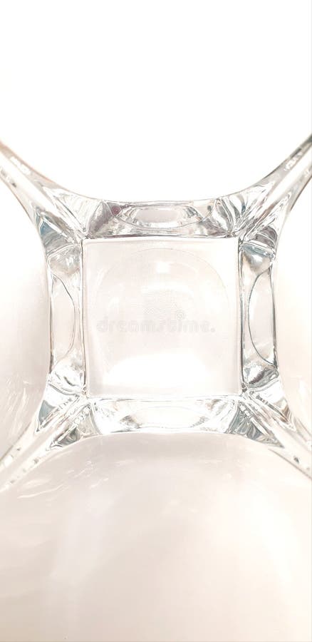 Transparent glass square stock photo. Image of drink - 202201790