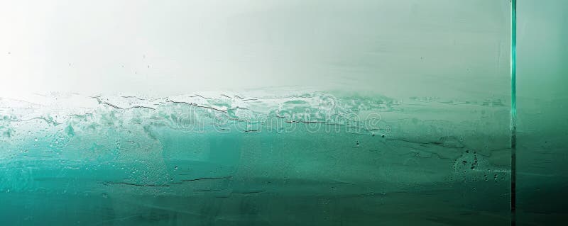 A Transparent Glass Surface with a Gradient Transition from Emerald ...