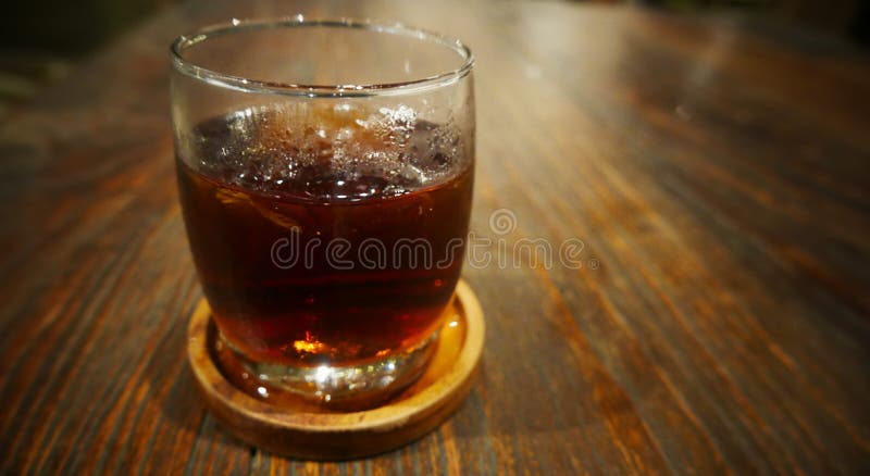Transparent Glasses with Sweet Drinks Inside with Coke Drink, with ...