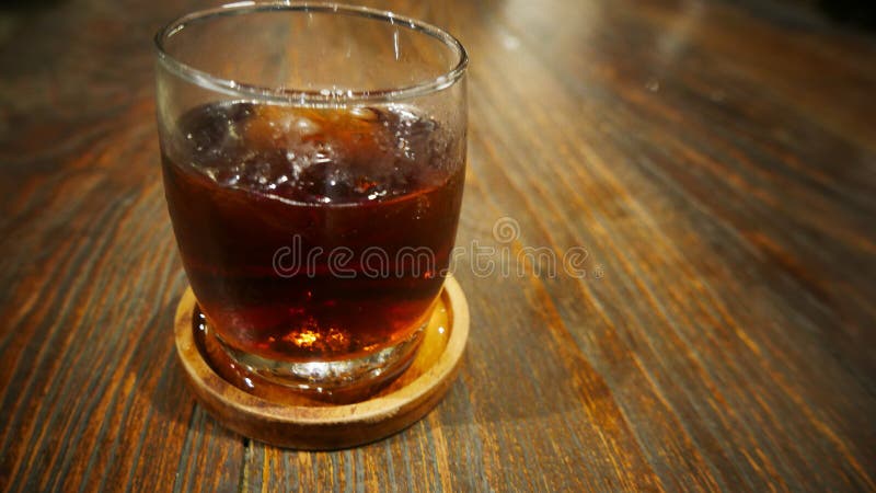 Transparent Glasses with Sweet Drinks Inside with Coke Drink, with ...