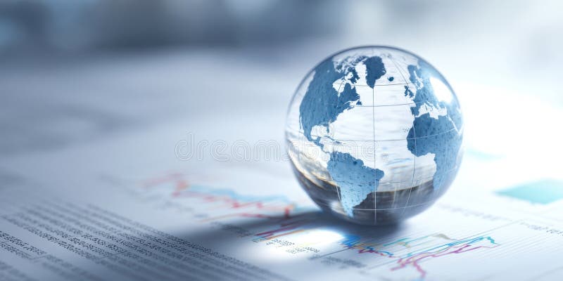 The Transparent Globe on Financial Data Representing Global ...