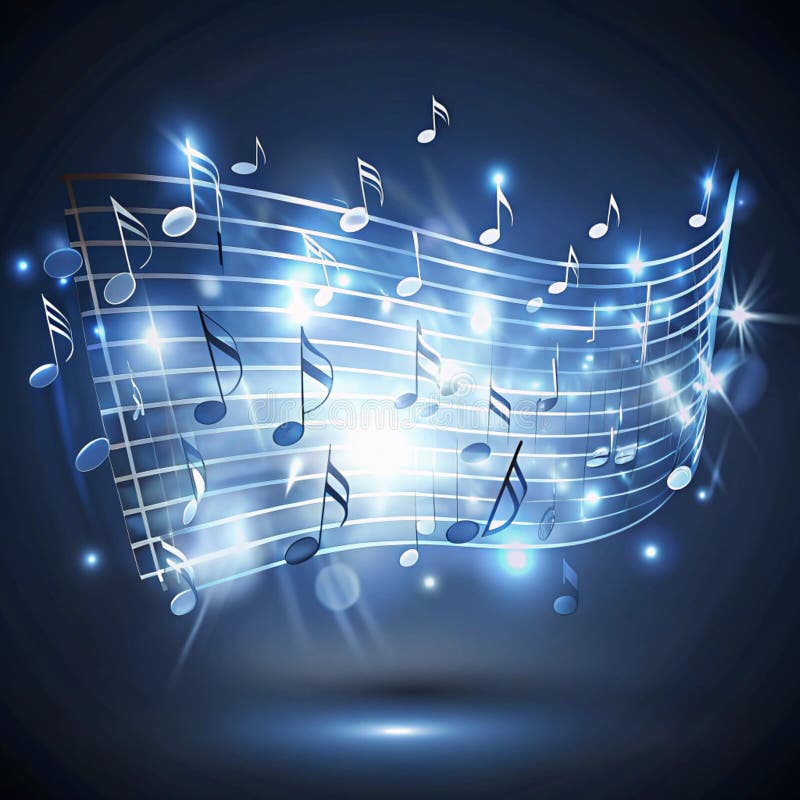 Transparent Glowing Music Sheet Stock Illustrations – 10 Transparent ...