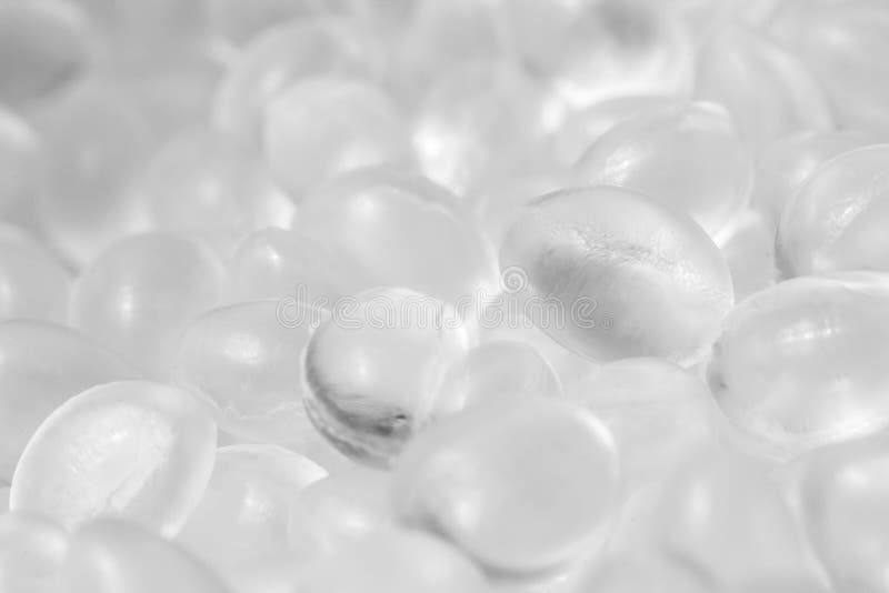 Transparent Granules of Polypropylene or Polyamide on a White ...