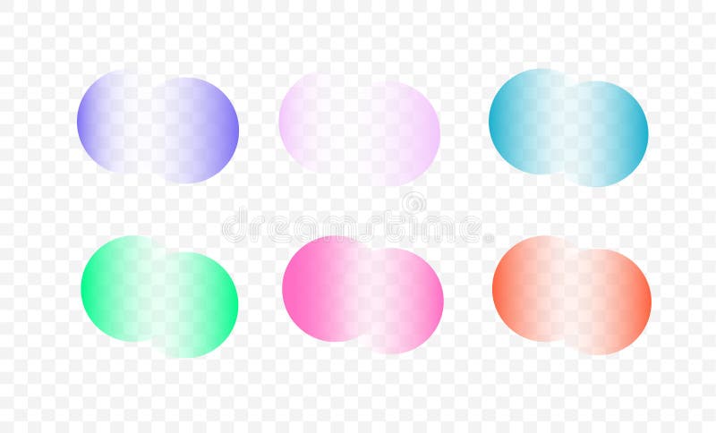 Transparent Graphic Design Circles Element . Connected Round Shapes ...