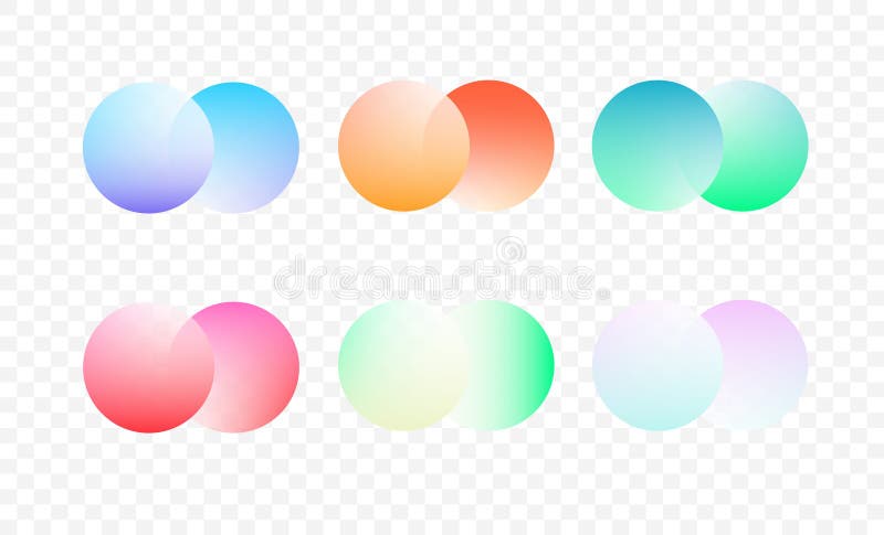 Transparent Graphic Design Circles Element . Connected Round Shapes ...