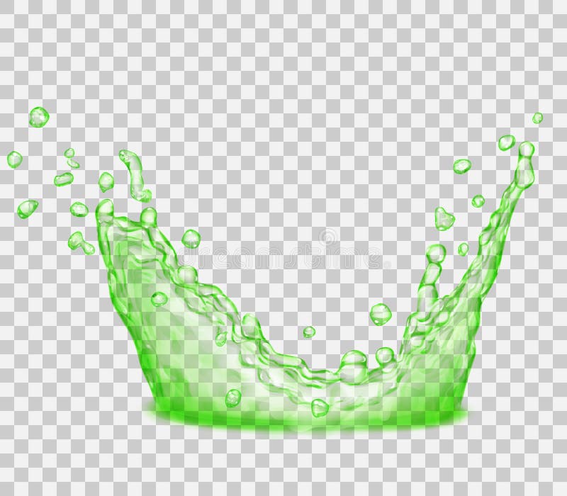 Transparent Green Crown from Splash of Water Stock Vector ...