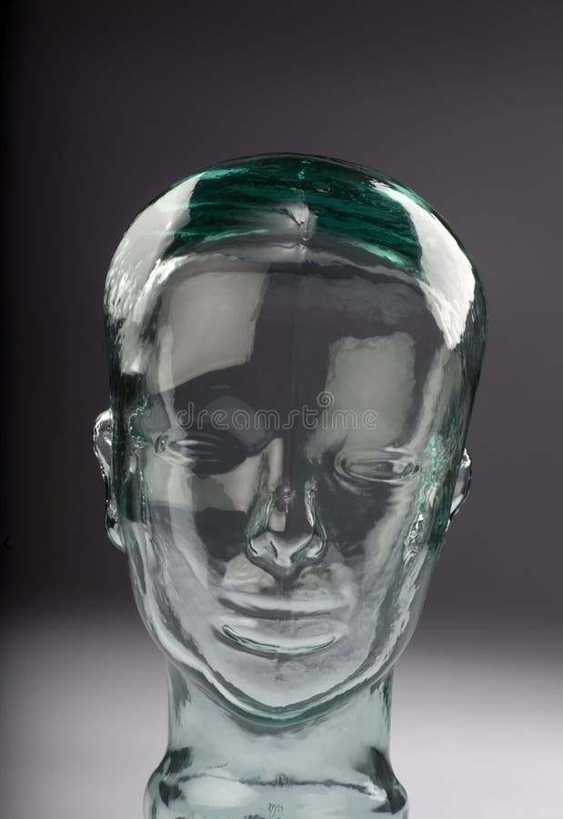 Green Glass Human Head stock photo. Image of green, male - 29744320