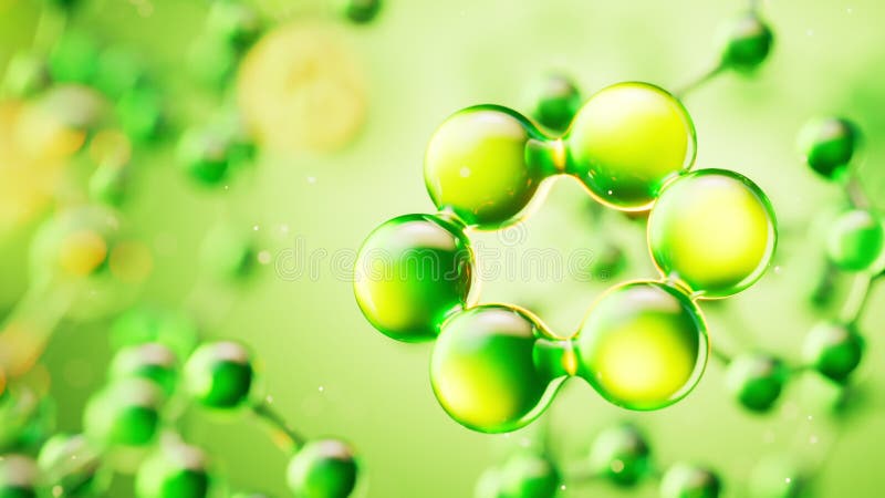 Transparent Green Molecules Background, 3d Rendering Stock Video ...