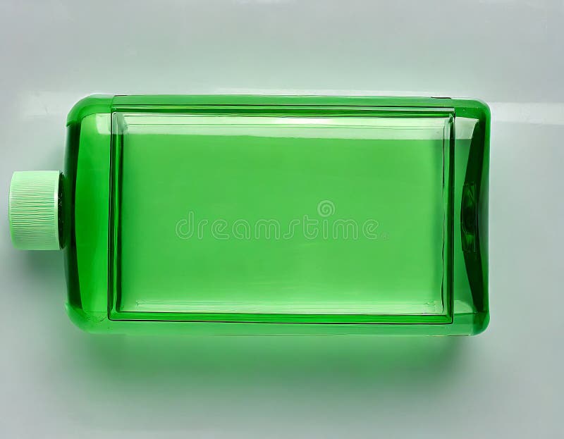 Transparent Green Plastic Box, Isolated on White Background. AI ...