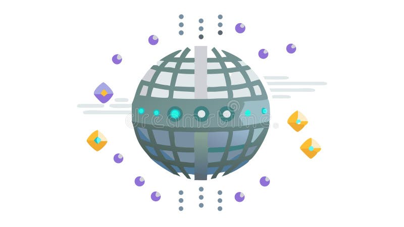 Transparent Grid Globe. Virtual World. Digital Interface, Vector Design ...