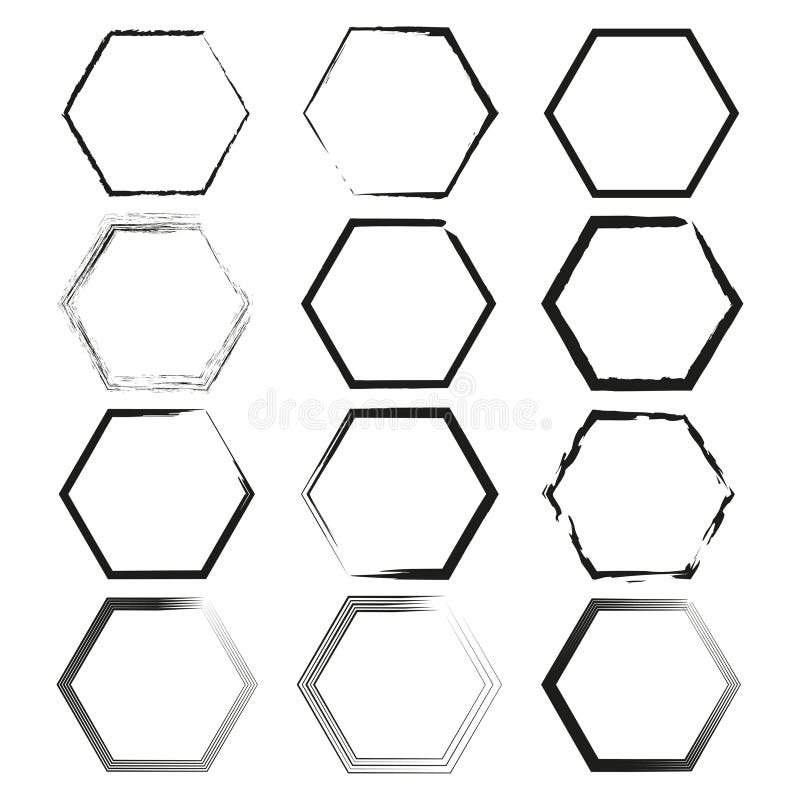 Transparent Hexagon Icon. Overlay Shape Figure. Light Geometry Form ...