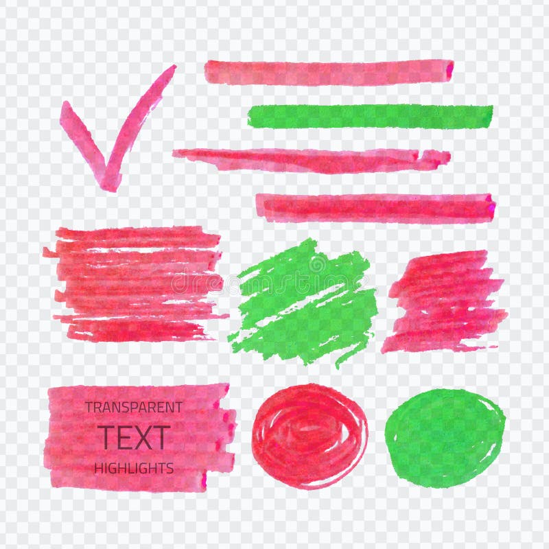 Transparent Highlighter Spots Stock Vector - Illustration of office ...