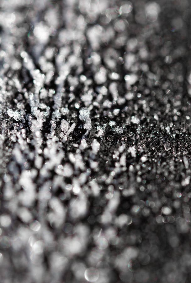 Transparent Ice Crystals on a Dark Background Stock Photo - Image of ...