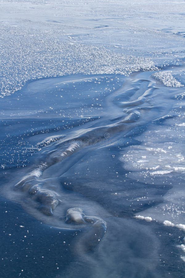 Frozen Ocean and Icebergs Near the Antarctic Peninsula, a Winter Stock ...