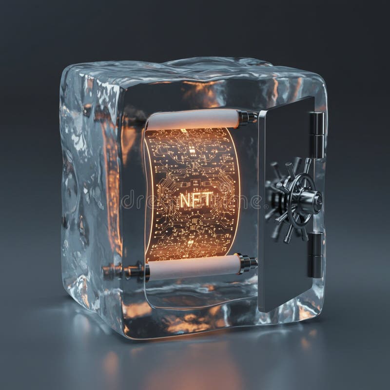 A Transparent Ice-like Cube Contains a Digital Holographic Scroll ...