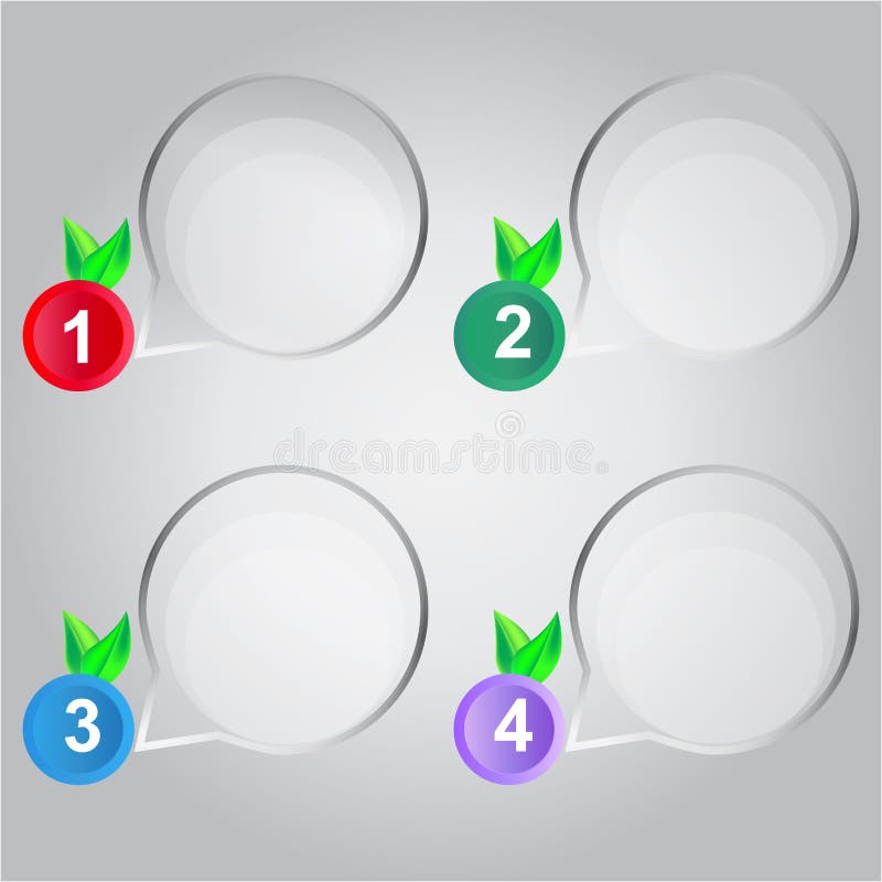 Transparent Infographics Number Banners Template or Website Layout ...