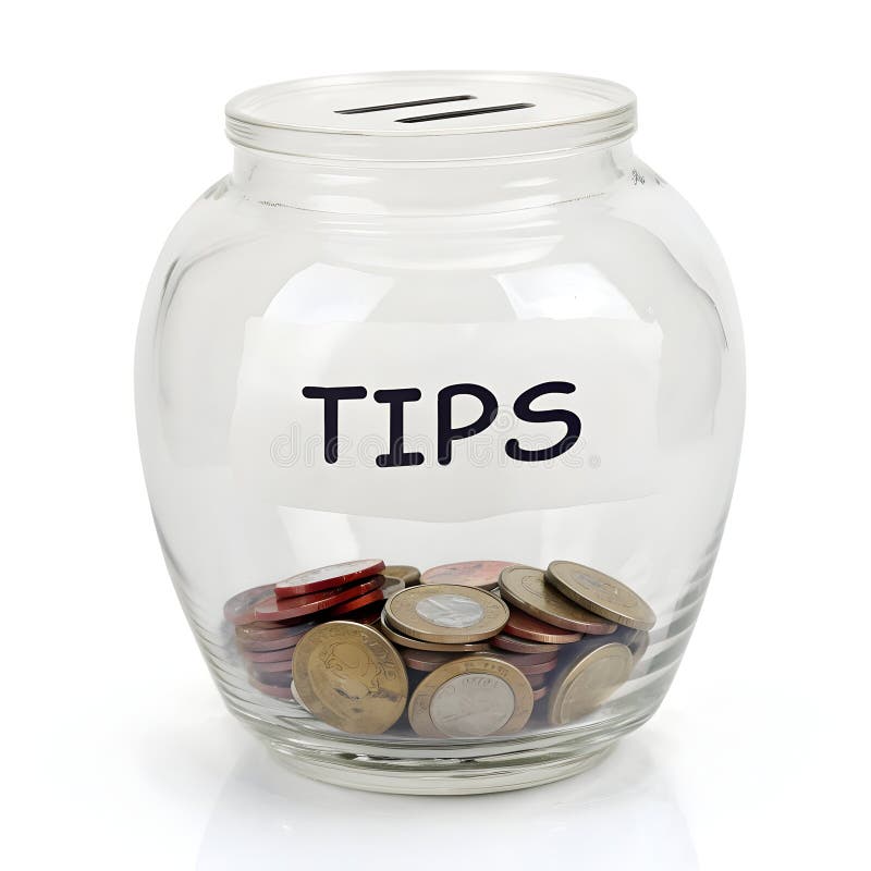 Tip Jar Isolated on Transparent Background Stock Illustration ...