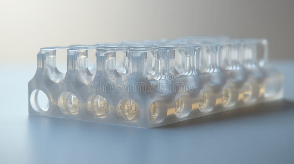 Transparent Laboratory Tubes for Scientific Research Stock Illustration ...