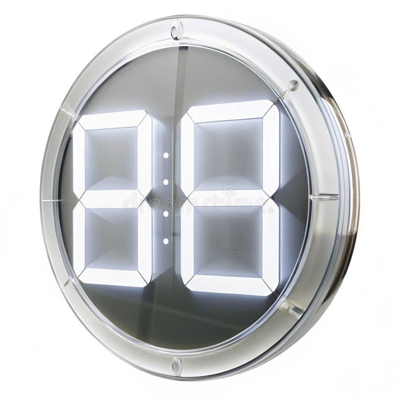 Transparent Led Wall Clock Stock Illustrations – 12 Transparent Led ...
