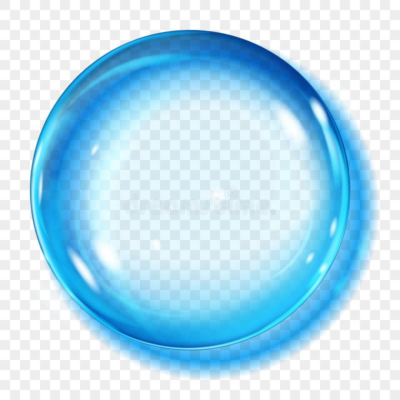 Transparent Light Blue Sphere Stock Vector - Illustration of ...