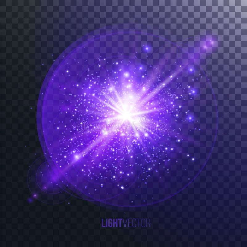 Transparent Light Effect of Glow Stock Vector - Illustration of ...