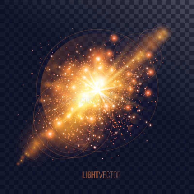 Transparent Light Effect of Glow Stock Vector - Illustration of ...