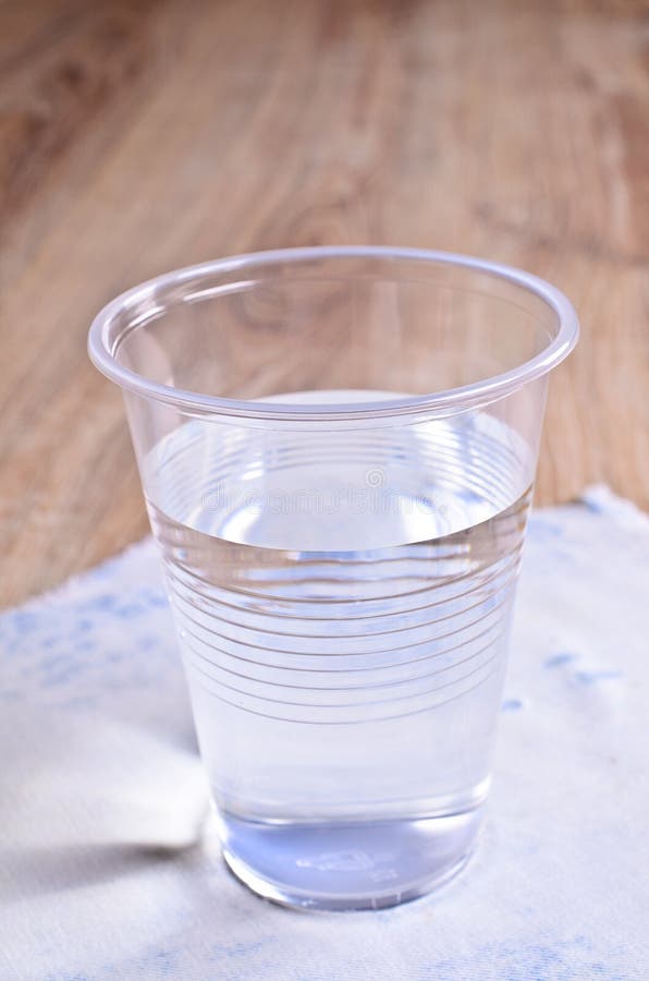 Transparent Liquid in a Plastic Cup Stock Photo - Image of drink ...