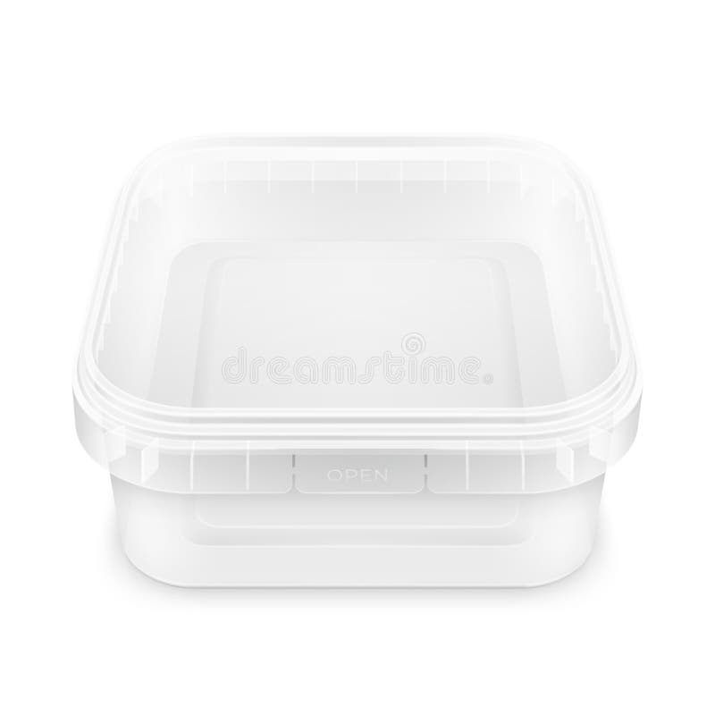 Low Rectangular Empty Plastic Bucket Stock Illustrations – 9 Low ...