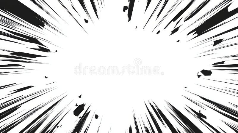 A Transparent Manga Comic Explosion Effect with Motion or Movement ...