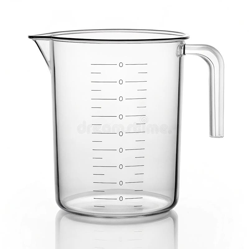 Medication Measuring Cup Isolated on White Background Stock ...
