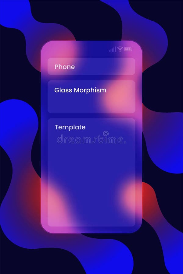 Transparent Mobile Phone Template. Mobile Phone Template Stock Vector ...