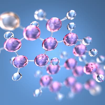 Transparent Model of Testosterone Molecule on a Blue Background Stock ...