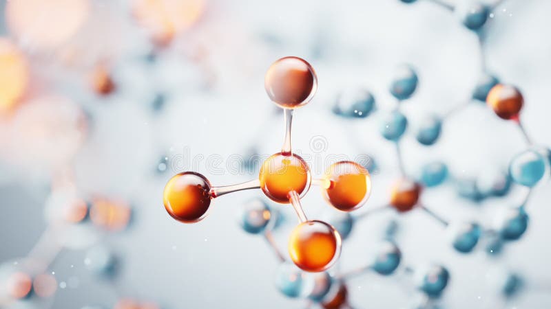 Transparent Molecules Background, 3d Rendering Stock Footage - Video of ...