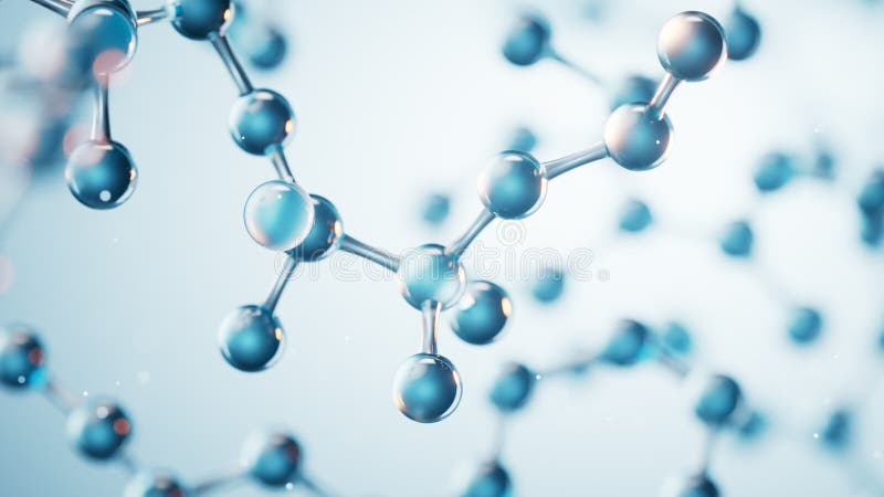 Transparent Molecules Background, 3d Rendering Stock Video - Video of ...