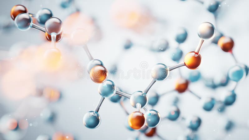 Transparent Molecules Background, 3d Rendering Stock Footage - Video of ...