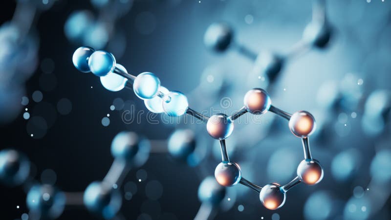 Transparent Molecules Background, 3d Rendering Stock Footage - Video of ...