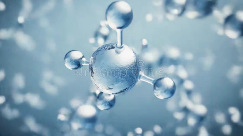 Transparent Molecules Floating and Connecting, Creating a Scientific ...