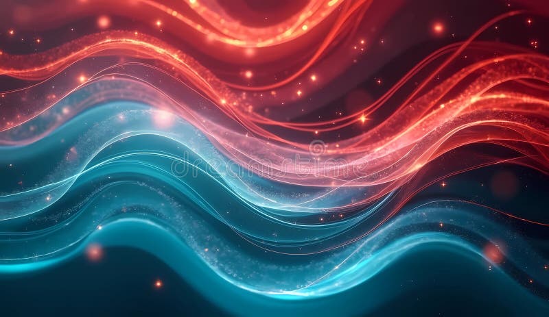 Transparent Multi-layer Glass Background Showcasing a Flowing in ...