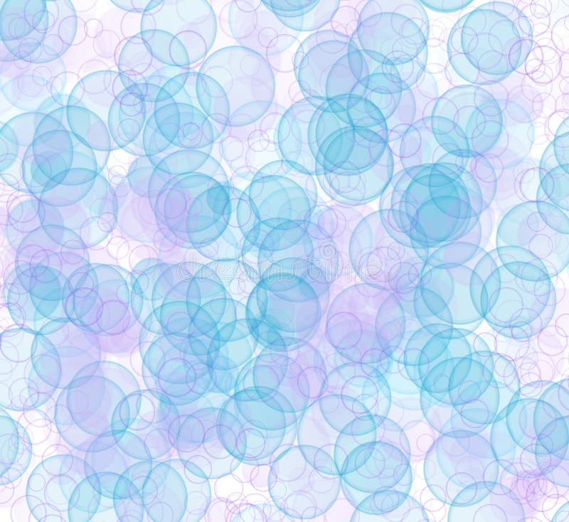 Transparent Multicolored Bubbles Pattern on White Stock Illustration ...