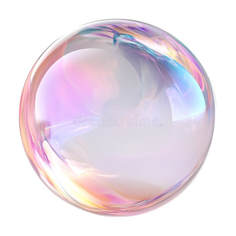 Transparent Neon Silver Bubble Round on Transparent Background - Ai ...