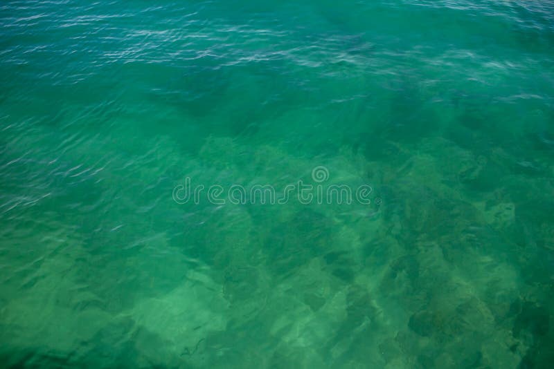 Transparent Ocean Water Full Frame Texture Stock Image - Image of ...