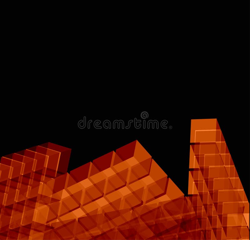 Transparent Orange Blocks - Vector Stock Vector - Illustration of ...