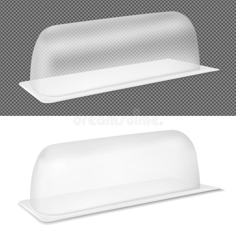 Transparent Oval Plastic or Glass Packaging Stock Vector - Illustration ...