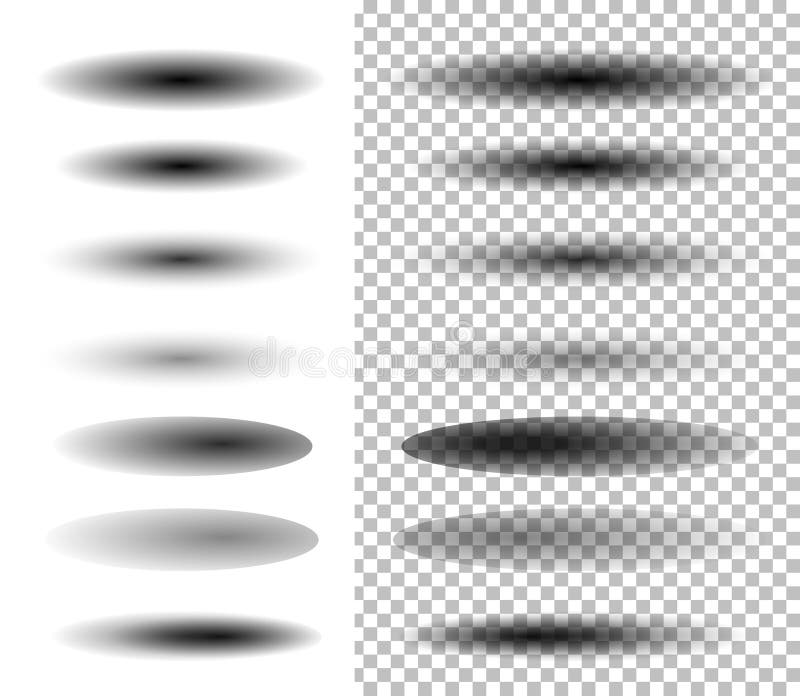 Transparent oval shadow stock vector. Illustration of pack - 88276949